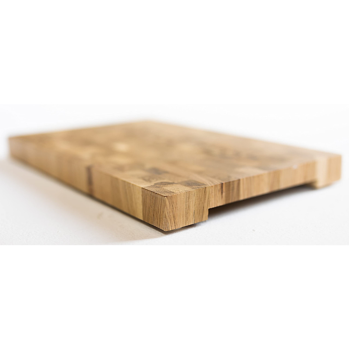 ChallahGram, End grain wood cutting board - chopping block - Large cutting board 16 x 10 kitchen butcher block oak cutting board non slip cutting board with feet - wooden chopping board - Shabbos
