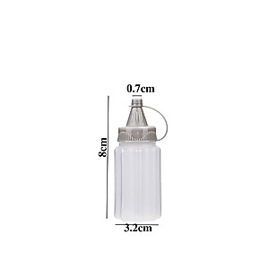 4pcs Plastic Squeeze Condiment Bottles,Mini Sauce Jam Squeeze Bottle, Ketchup Honey Bottle,Salad Dressing Container for Lunch, BBQ, Camping