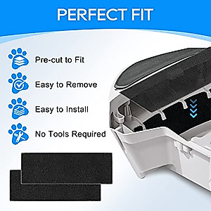 MyfatBOSS 10-Pack Carbon Filters Compatible with Litter-Robot 3, Activated Carbon Litter Box Filter Compatible with Litter-Robot 3 Self Cleaning Cat Litter Box Filters, Accessories Replacement