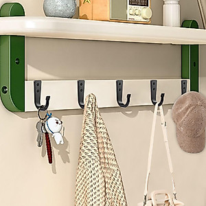 WODEGIFT 5Pcs Large Size Wall Hooks, Heavy Duty Wall Hooks for Hanging, Coat Hooks for Hanging, Large Size Wall Hooks, for Hanging Heavy Duty Pans, Backpacks, Coats and Garage Items (Black Hooks)