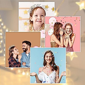 Birthday Headbands for Women Birthday Silver White Tiaras and Crowns for Women Girls Christmas Birthday Party Decorations Happy Birthday Princess Crown Rhinestone Happy Birthday Accessories Crown