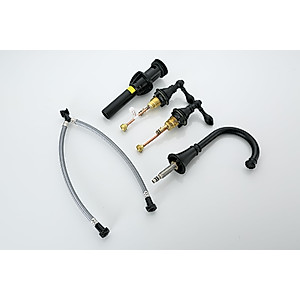 Derengge Matte Black Bathroom Sink Faucet,3 Hole Two Handle Bathroom Faucet with Pop up Drain, 8 Inch Widespread Bathroom Faucet for Bathroom Sink Vanity RV Farmhouse Sink,LF-0285-MT