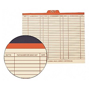 Smead Out Guide Printed Forma Style, 1/5-Cut Tab Center Position, Guide Height, Letter Size, Manila, 100 per Box (51910)