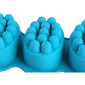 Sdmnsg-T 3D Silicone Massage Bar Soap Molds, Handmade Soap Molds for Soaps Making, Soap Molds for Soap Making - Rectangle, Blue