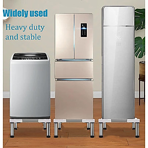 SSEHCWAN Washer and Dryer Stands, Washing Machine Stand Base Adjustable Appliance Base Max Load 770LB/350KG Pedestal for Washing Machine Dryers Refrigerator, Increase 9.4-10.6inch 24-27cm Height