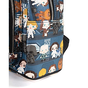 Loungefly Star Wars Chibi Death Star Battle Station Lineup Mini Backpack