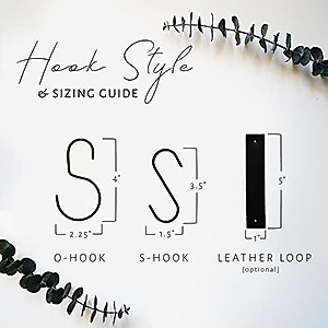 Leather Loop Hooks household storage & organization towel holder kitchen oven hook strap closet pants hook hanger pan hooks jeans hooks [3, 6 or 12 PK]