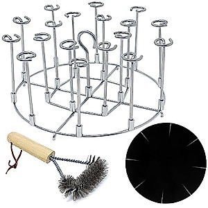 Air Fryer Rack Skewer Stand Compatible with Ninja Foodi Pressure Cooker, Instant Pot 6 quart, 8 quart, Cosori, Comfee, CHEF iQ +More, Kabob Airfryer Accessories Stainless Steel by INFRAOVENS