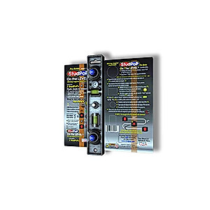 StudPoP On the LEVEL magnetic stud finder.Finds metal fasteners holding the wall board to the studs.Two moving magnets provide both an audible click and a visual movement when fastener is found.