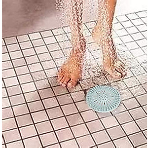 3 Pack Pet Dog Hair Catcher Shower Drain Cover,Hair Stopper Drain Protector Universal Rubber Sink Strainer for Bathtub Kitchen and Bathroom