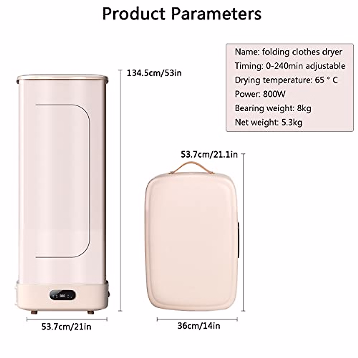 EUPXRHY Electric Heated Clothes Airer with Timer, Foldable Air Dryers Clothes Indoor Heated with Constant Temperature, Portable Heated Clothes Dryer Airer, Capacity 8kg