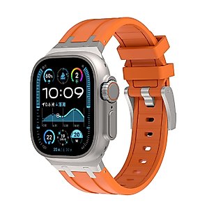 Soft Silicone Sport Strap Compatible with Apple Watch Ultra Band 49mm 46mm 45mm 44mm 42mm, Man Woman Waterproof Replacement Wristbands, for iWatch Series 10 9 8 7 6 5 4 3 2 1 SE Ultra 2