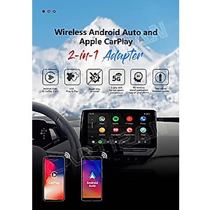 Smart World Company CP-AA Carplay Wireless dongle Adapter 2 in1 Android Auto and Apple Carplay