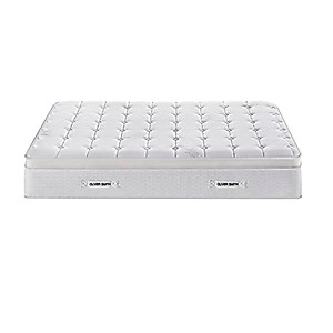 Full Size Mattress - 14 Inch Cool Memory Foam & Spring Hybrid Mattress with Breathable Cover - Comfort Plush Euro Pillow Top - Rolled in a Box - Oliver & Smith