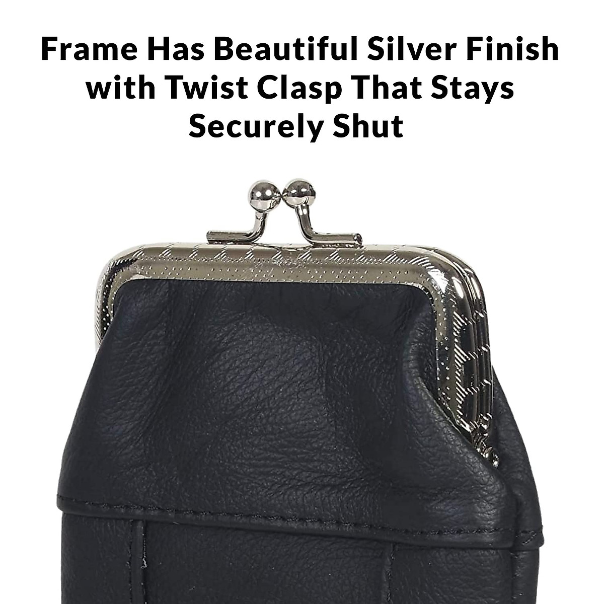 Skyway Kendrick Leather Cigarette Case with Lighter Pouch Pack Holder 100's 120's - Black