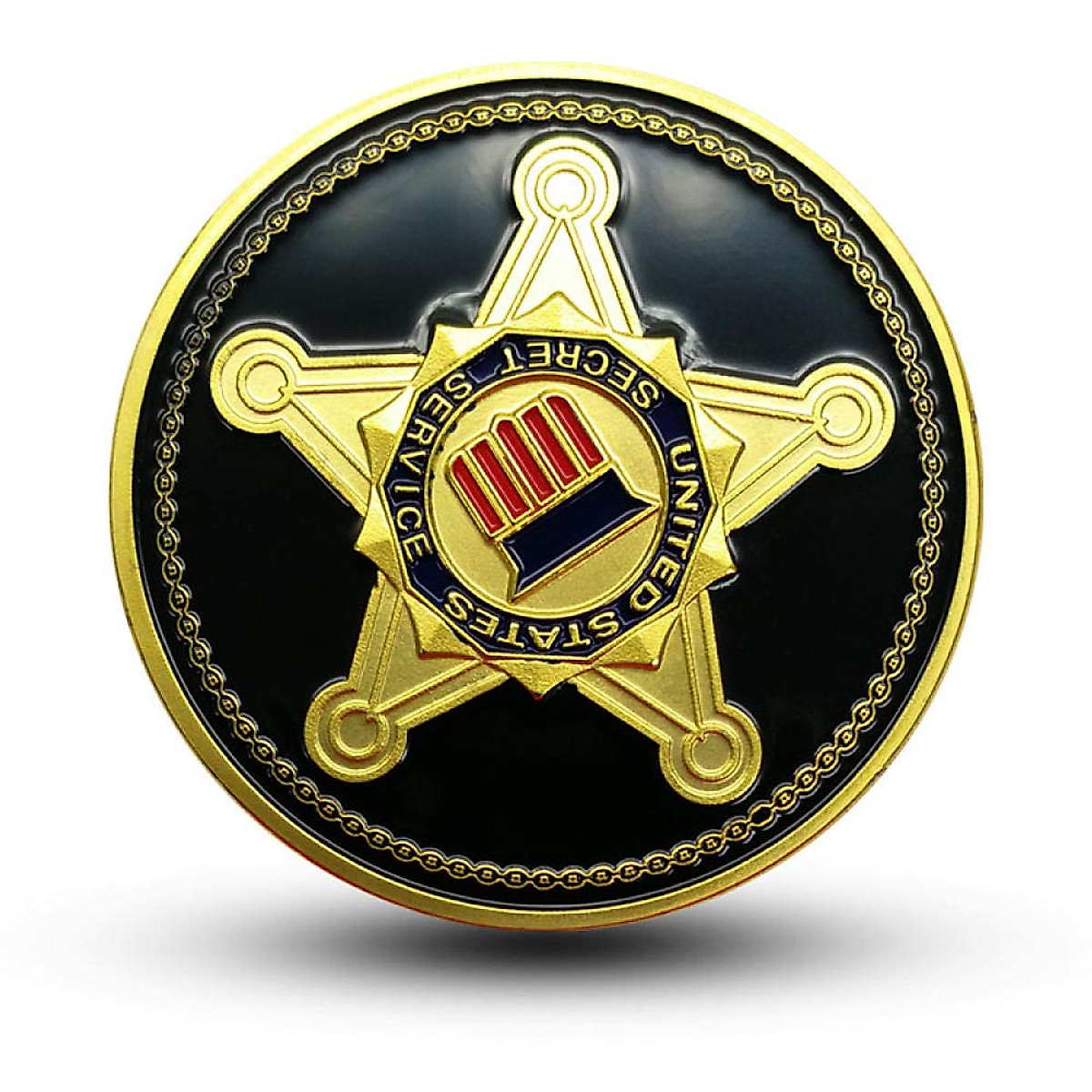 MKIOPNM Exquisite Coin New U.S. Secret Service USSS Commemorative Coin Foreign Coin Presidential Bodyguard S.H.I.E.L.D. Agent Honorary Gold Coin Perfect Replacement for Original Coins
