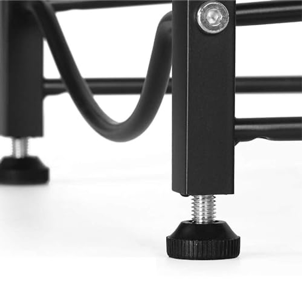 LIANTRAL 5 Gallon Water Jug Holder, 4-Tier Black Heavy Duty Rack, Bottle Organizer for Home Office