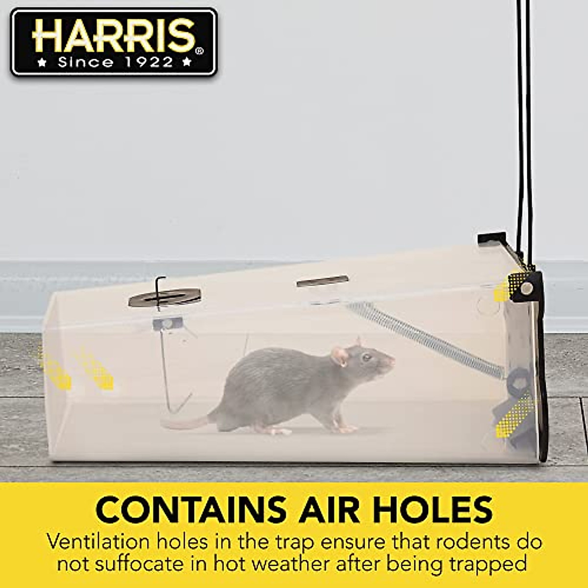 Harris Catch and Release Humane Animal and Rodent Cage Trap for Mice, Rats, Chipmunks, Small Squirrels, and Voles