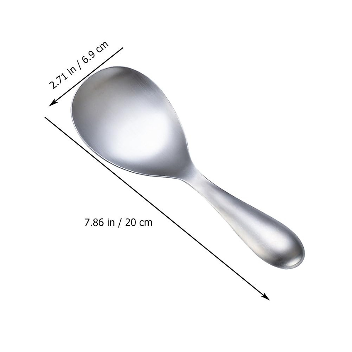 Rice Paddle Spoon Stainless Steel: 2pcs Non Stick Rice Spoon Scooper Spatula Rice Cooker Spoon Serving Spoon Rice Spatula for Rice