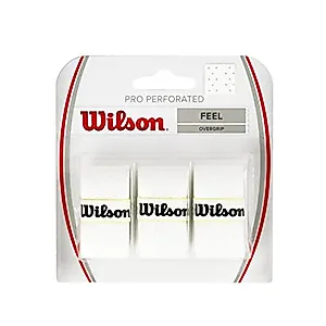 WILSON Perforated Pro Tennis Racquets Over Grip, White
