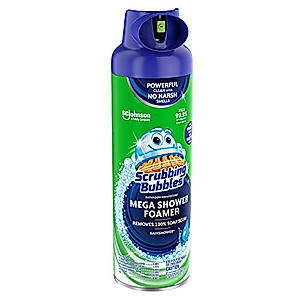 Scrubbing Bubbles Mega Shower Foamer Aerosol, Rainshower, 20 oz