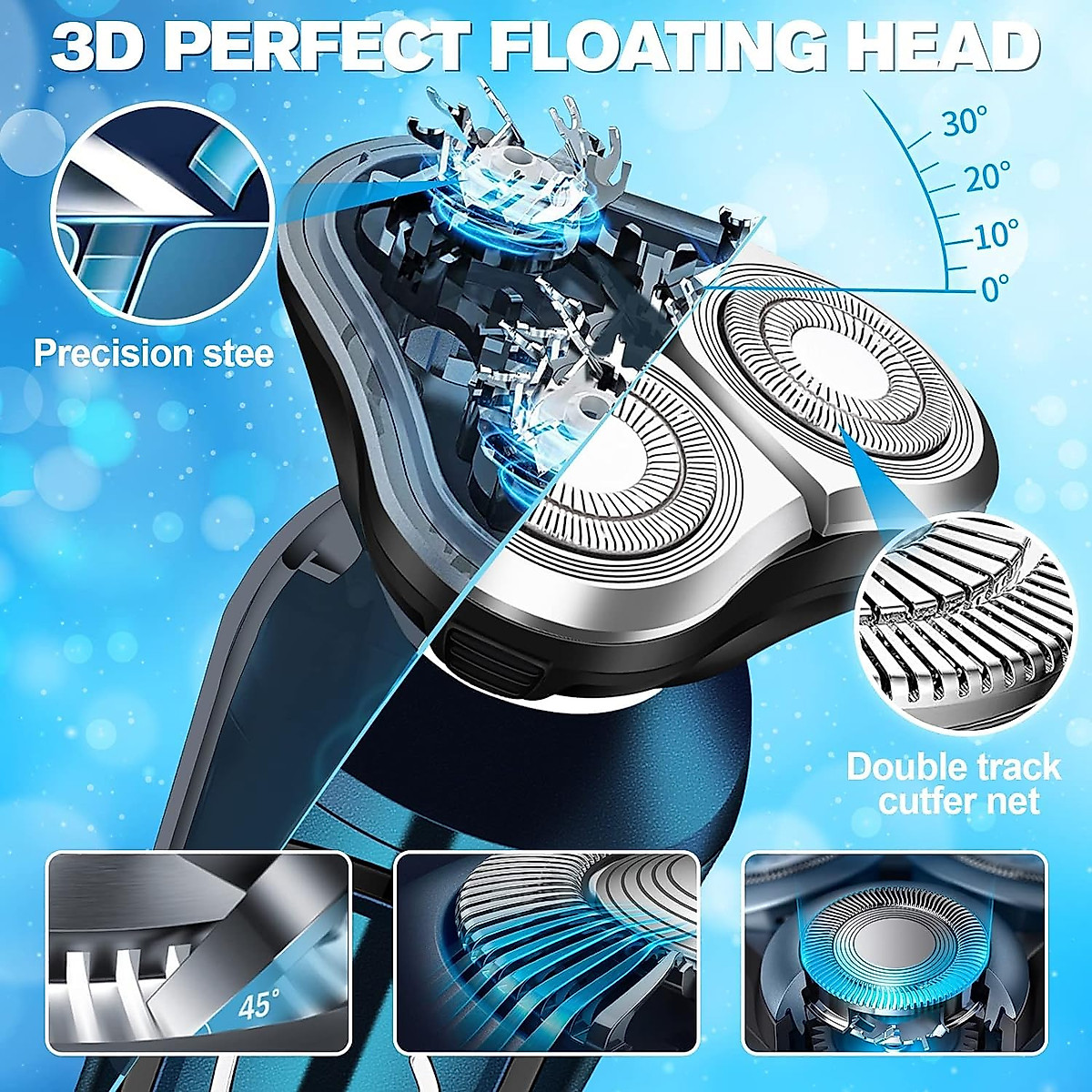 Moptrek Men,Electric Shavers for Men IPX7 Waterproof Mens Shaver Recha Garden Sculpture Outdoor Decoration