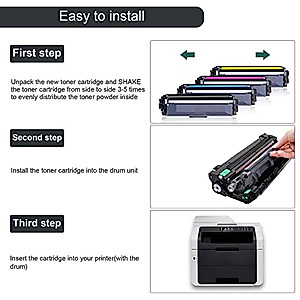 MYSS [4-Pack,1BK+1C+1Y+1M] TN-221 TN-221BK TN-221C TN-221Y TN-221M Toner Cartridge Compatible TN221 Toner Replacement for Brother HL-3180CDW MFC-9340CDW DCP-9020CDN Printers Toner Sold by MRYMYGS