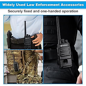 iGuerburn Tactical Radio Holder Duty Belt Accessories for 1.5"/1.75"/2" Belts, Radio Holster for Duty Belt Walkie Talkie Clip Law Enforcement Accessories for Motorola, BaoFeng, Midland, Hytera Radios