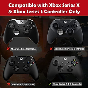 EMiEN Black LT RT Triggers Buttons LB RB Bumpers Replacement Compatible With Xbox Series X Series S Controller, T6 T8 Screwdriver Spudger Prying Repair Tool Kits