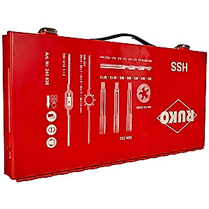 Ruko 245030聽-聽Set of Drilling Tools HSS tap DIN 352聽(Metal Box/a 44U)