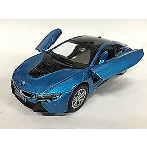 KiNSMART BMW i8 SetOf4 5" 1:36 Scale Die Cast Metal Model Toy Car w/ Pullback Action