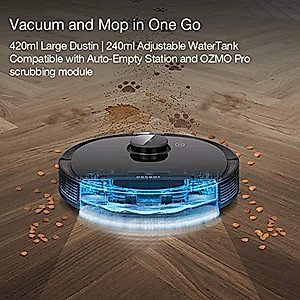 ECOVACS Robotics - DEEBOT T8+ Vacuum & Mop Robot with Advanced Laser Mapping and 3D Obstacle Detection & Avoidance - Grey (Renewed)