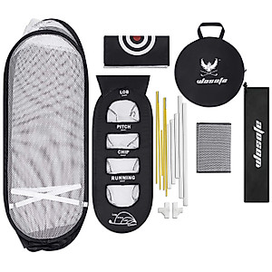 Golf Net Backyard Home Indoor Practice Hitting Chipping 2 Target and Ball Swing Kids Training Aids