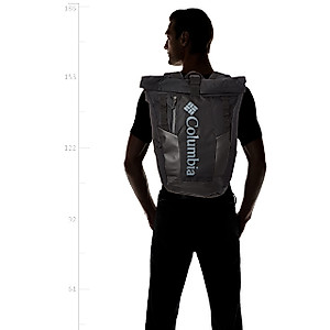 Columbia Unisex Convey 25L Rolltop Daypack, Black/Black, One Size