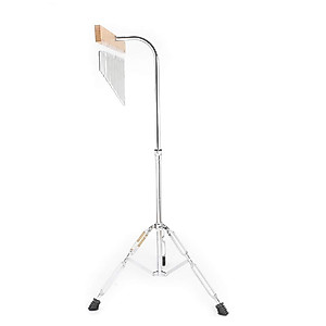 LOMENTICS36-Tone Bar Chimes Bars Single-Row Wind Chime Musical Percussion Silver with Mounting Stand