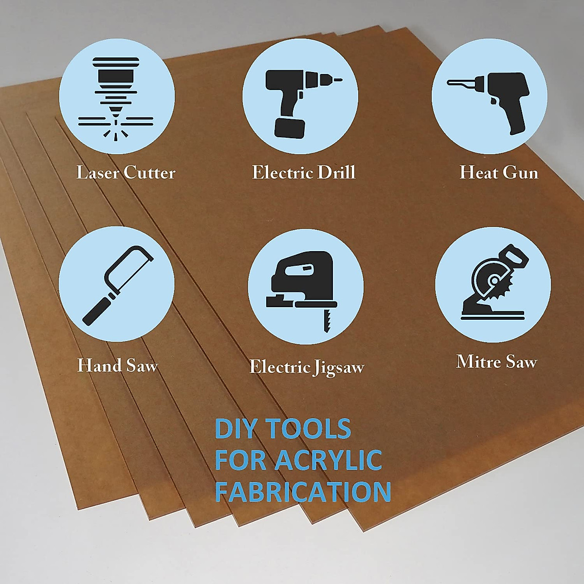 2 Pieces 8" x 12" Clear Acrylic Sheet Cast Plexiglass 1/8”Thick (3mm) Plexiglass Sheet Clear Plastic Sheet, for Sign,Craft, Photo Frame, DIY Display Projects……