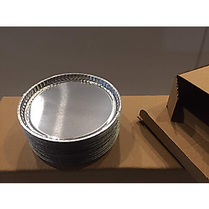 Mettler Style 90mm Disposable Aluminum Weighing Dish/Pans for Moisture Analyzers - 10 Boxes of 50 Pans (500 Total Pans) by Nevada WeighingTM Brand