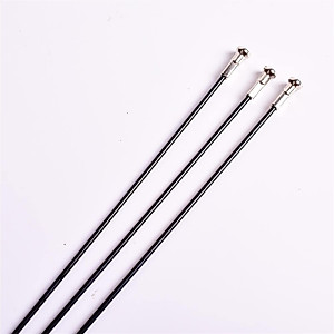 18Pcs 14G 251mm-269mm Mountain Bicycle Steel Spokes Bike Wheel Radius Knitting Needle Accessories with Caps Suitable 36-Hole Hub (Color : 263mm)