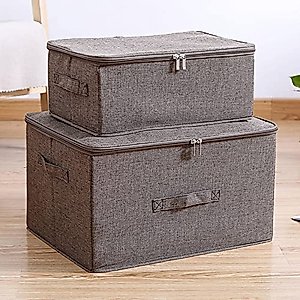NC Zipper Storage Box Wardrobe Storage Box Foldable Clothes Storage Bag Cloth Covered Organizing Box Clothes Organizing Cloth Box Storage Box