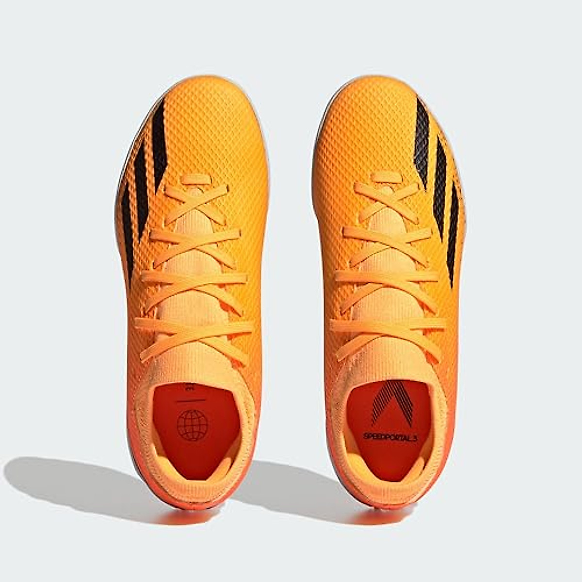 adidas X SPEEDPORTAL.3 Turf Football Shoe, Solar Gold/Black/Team Solar Orange, 5 US Unisex Big Kid