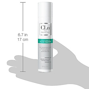 CLn® Facial Cleanser - Hydrating Facial Cleanser with Glycerin, For Skin Prone to Dryness, Eczema, Redness, Irritation & Acne Sensitivity, Fragrance-Free & Paraben-Free, 3.4 fl. oz.