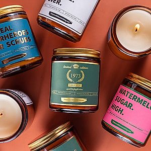 51st Birthday Candle - 1973 Happy 51 Years Old Bday Gifts for Mom Dad Friends Women Men Uncle Aunt boss Coworker | Funny Turning 51 Birthday Party Presents Ideas for Woman Friend