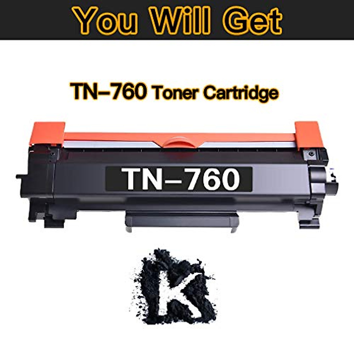 Compatible TN730 TN760 Printer Toner Cartridge TN-760 TN-730 Used for Brother HL-L2390DW HL-L2370DW HL-L2350DW HL-L2395DW DCP-L2550DW MFC-L2710DW MFC-L2750DWXL (1-Pack Black), Sold by Etechwork