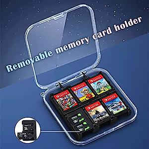 UDEE Game Storage Case for 12 Nintendo Switch Games, Game Cards or TF Card,Switch Accessories,Portable Switch Game Memory Card Storage
