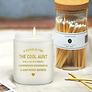 Volufia Aunt Gifts from Niece, Nephew - Birthday Gifts for Aunt - Best Aunt Ever Gifts, Aunt Mothers Day Gifts, Promoted to Aunt Present - Funny Aunt Lavender Candle Gifts