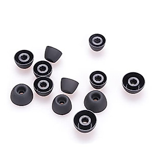 Replacement Earbuds Tips Silicone Eartips for Samsung Galaxy Buds 2 Pro Headphones Fit in Case Buds Tips,6 Pairs (Graphite)