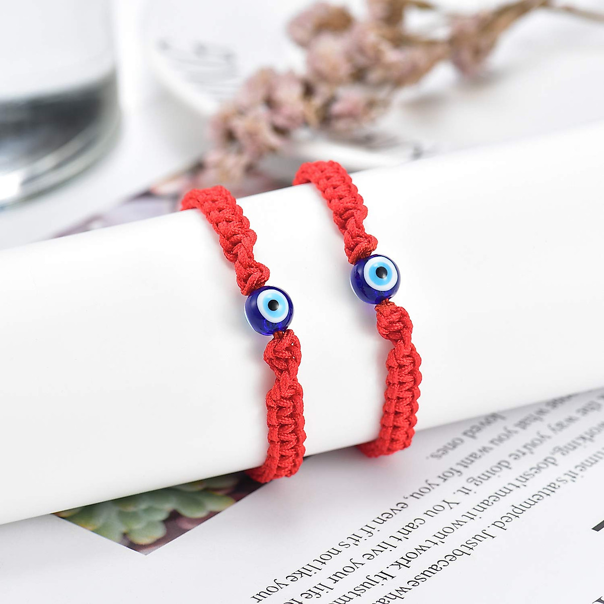 Tarsus Red String Evil Eye Bracelet for Women Teen Girls Kabbalah Good Luck Lucky Preotection Nazar Amulet