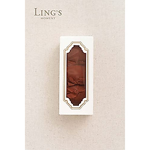 Ling's Moment Handmade 1.5" Chiffon Silk-Like Ribbon Frayed Edges Ribbon for Wedding Flatlays Invitations Bouquets Gift Wrapping Decorations (Classic Terracotta, 18 Yards)