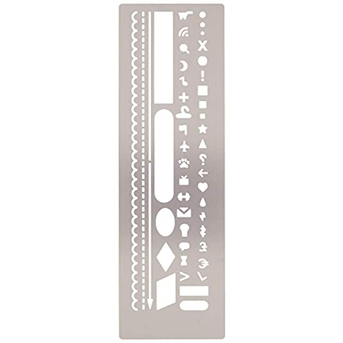 Metal Stencil Bookmark for Bullet Journals