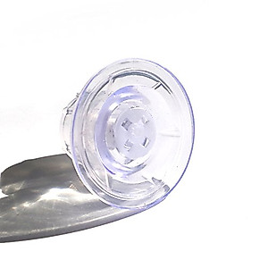 DANXQ Full Transparent Strong Screw Nut Pull Suction Cup Hand Tighten Adjustment Sucker with Press Cap Nut, 6 Piece/Pack (4.5CM-Clear)